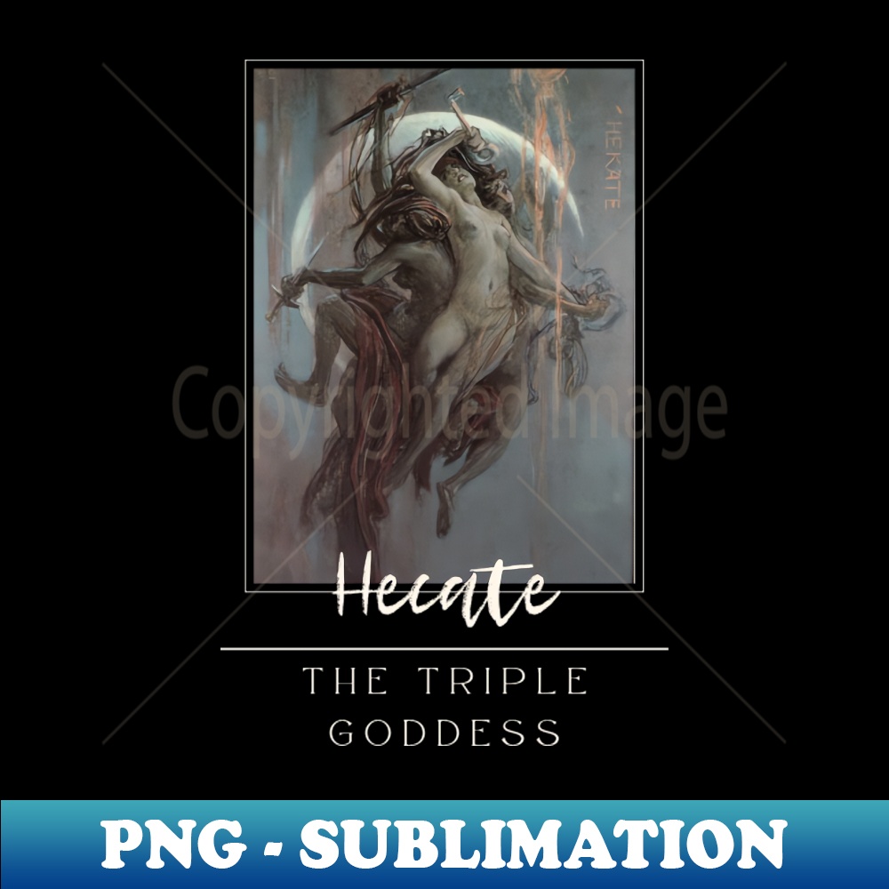 Hecate The Triple Goddess - PNG Transparent Sublimation Desi - Inspire Uplift