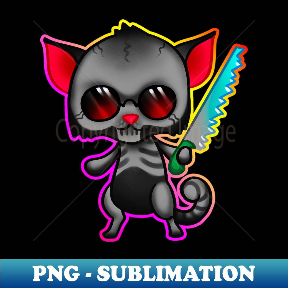 Cat skeleton with outline - Instant PNG Sublimation Downloa - Inspire ...