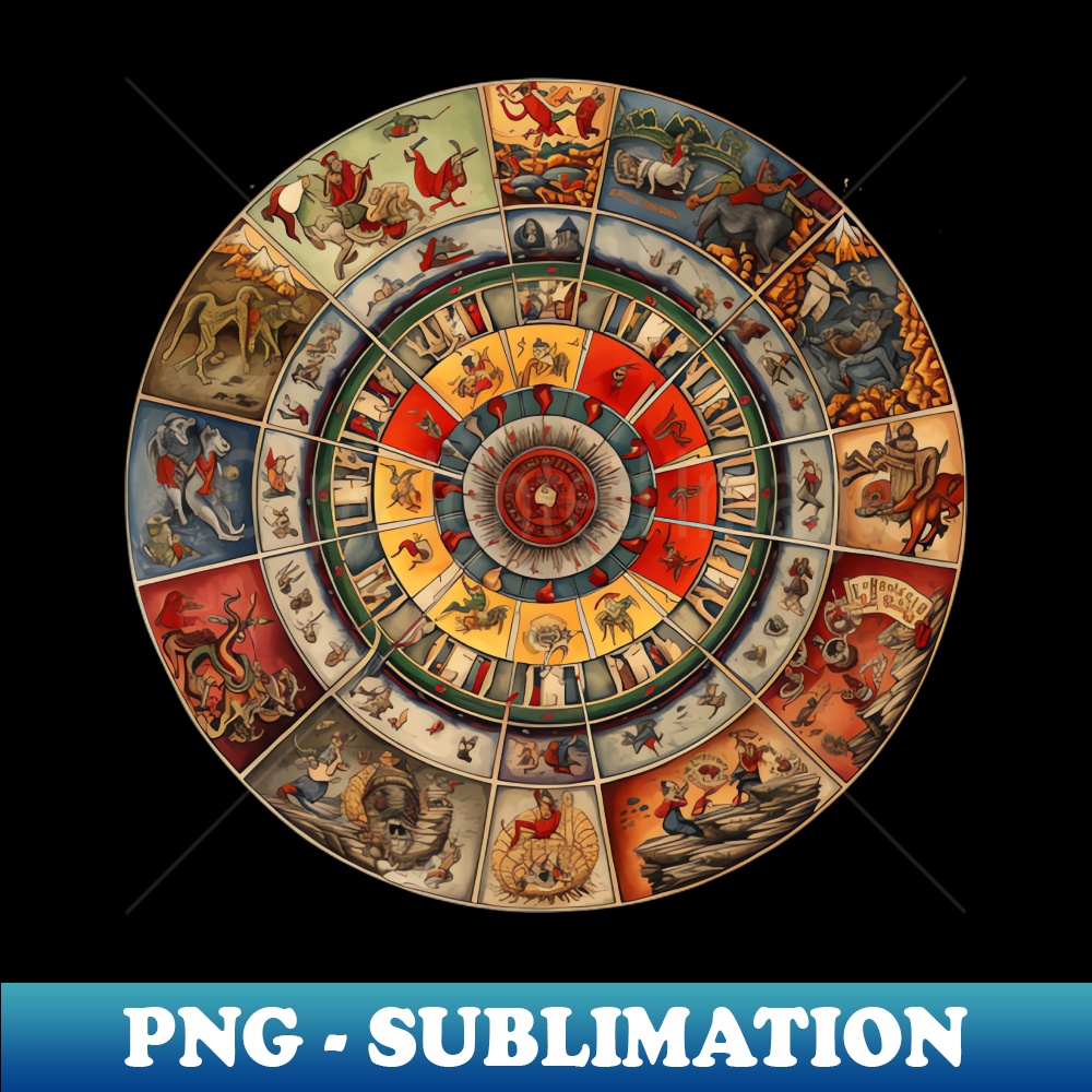 Wheel of Samsara - High-Resolution PNG Sublimation File - Ca - Inspire ...