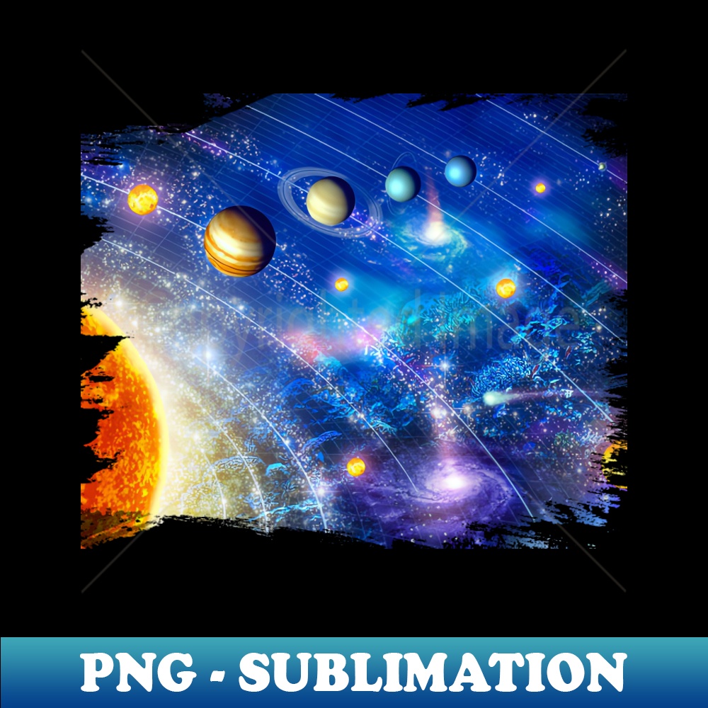 Ocean Solar System - Special Edition Sublimation PNG File - | Inspire ...