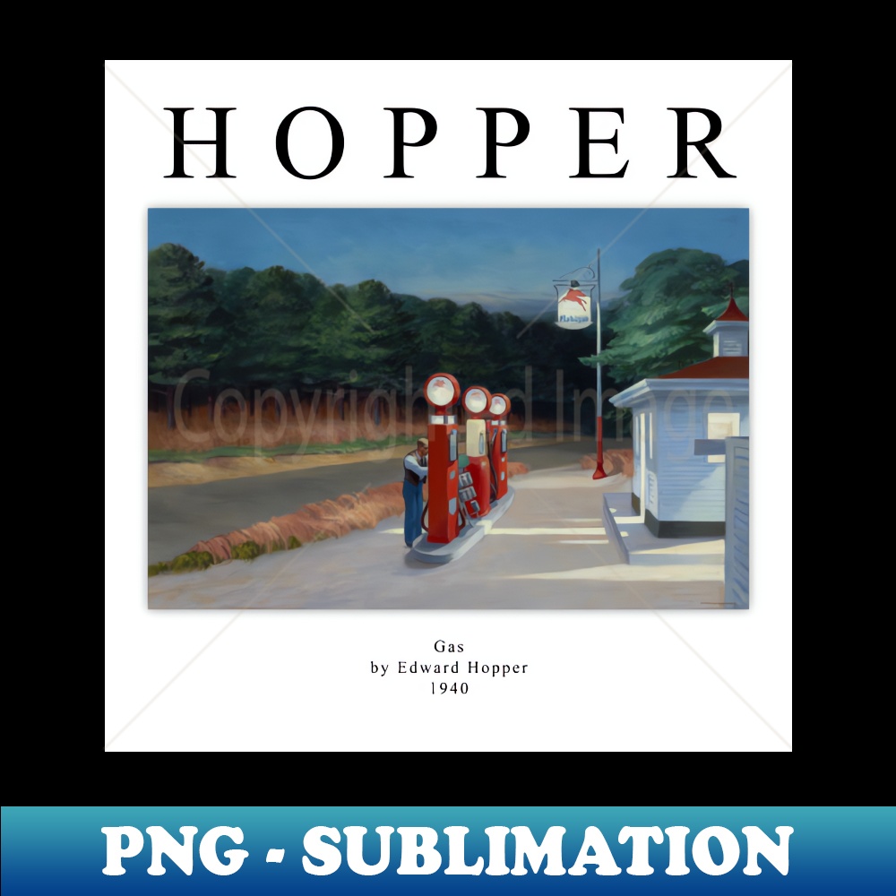 High Resolution Edward Hopper Painting Gas 1940 - Unique Sub | Inspire ...