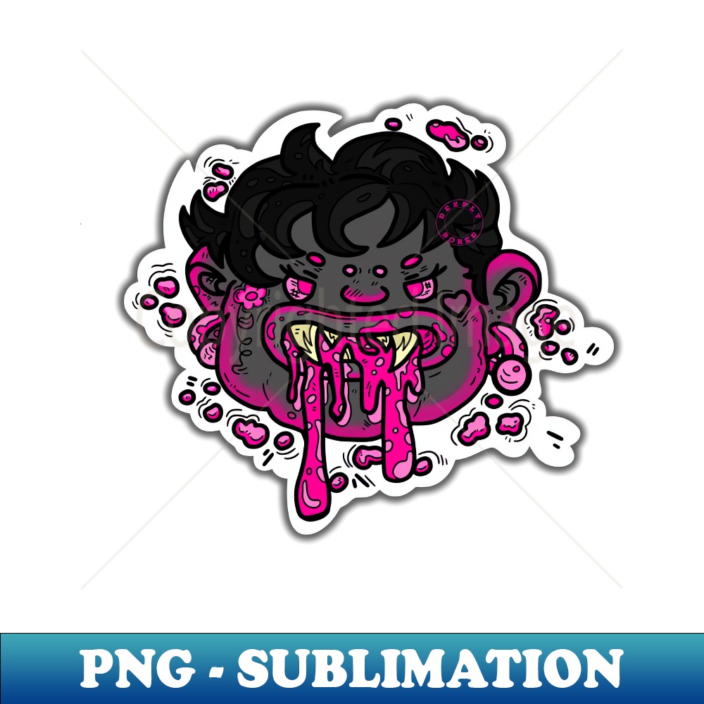 Pink Puke Cartoon Illustration - Artistic Sublimation Digita | Inspire ...
