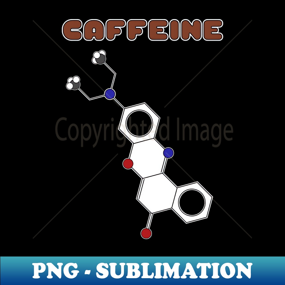 Caffeine Molecule - Aesthetic Sublimation Digital File - Def | Inspire ...