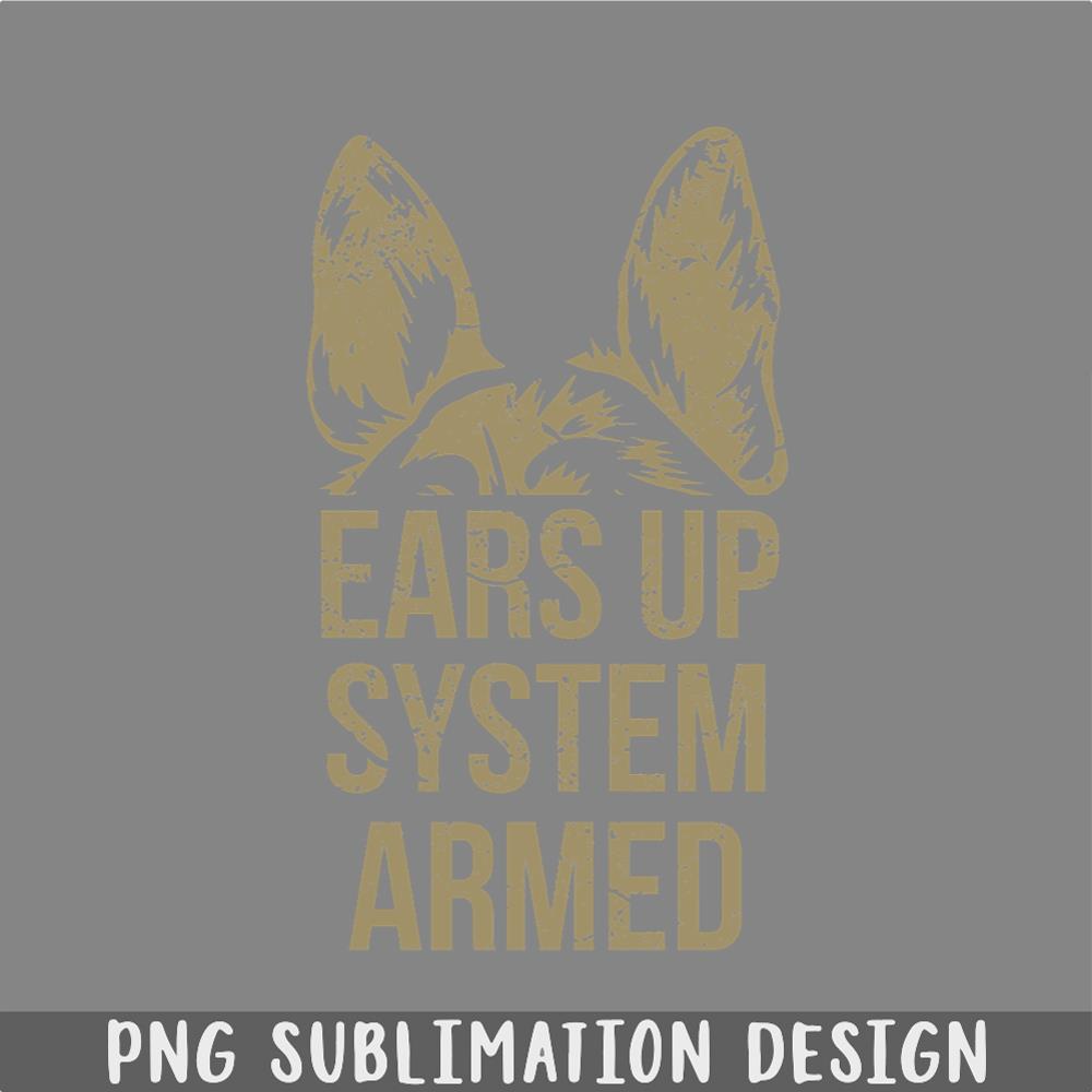 German Shepherd Ears Up System Armed PNG, Christmas PNG | Inspire Uplift