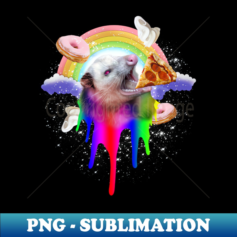 Rainbow Possum - Stylish Sublimation Digital Download - Unlo | Inspire ...