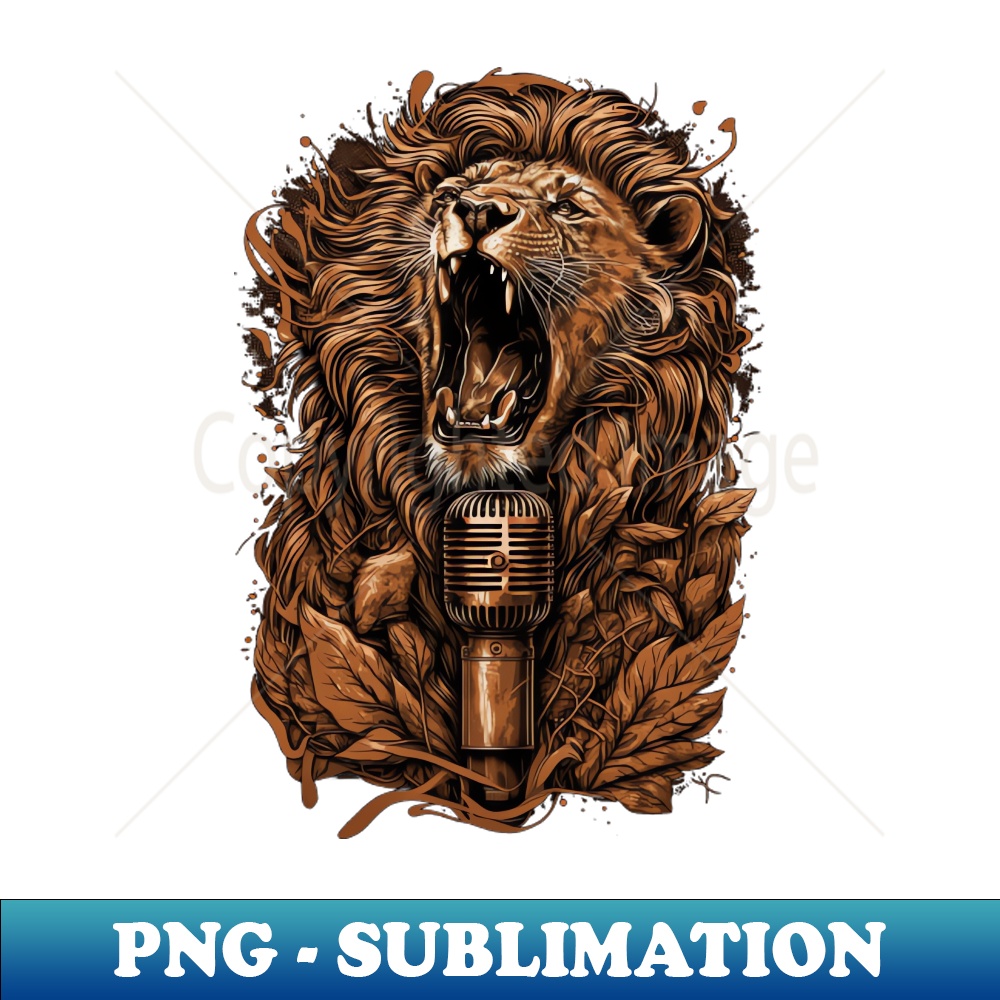 Lion singer - PNG Sublimation Digital Download - Create with | Inspire ...