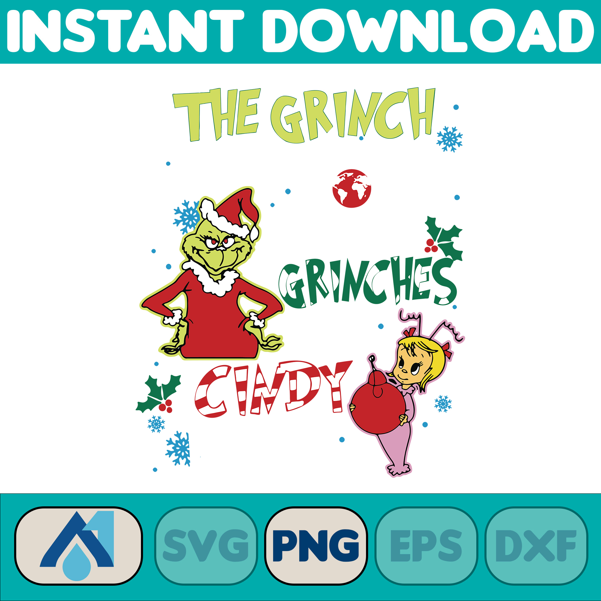 Grinch PNG Cliparts Bundle, Grinch PNG Cartoon Cliparts for | Inspire ...