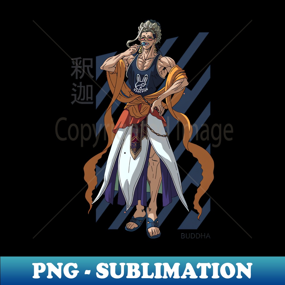 Buddha RoR Anime - High-Resolution PNG Sublimation File - Un | Inspire ...