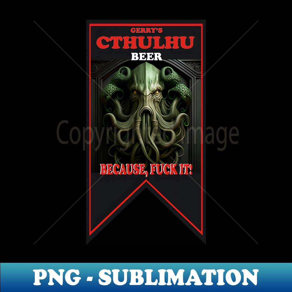 CTHULHU BEER BANNER - Professional Sublimation Digital Downl | Inspire ...