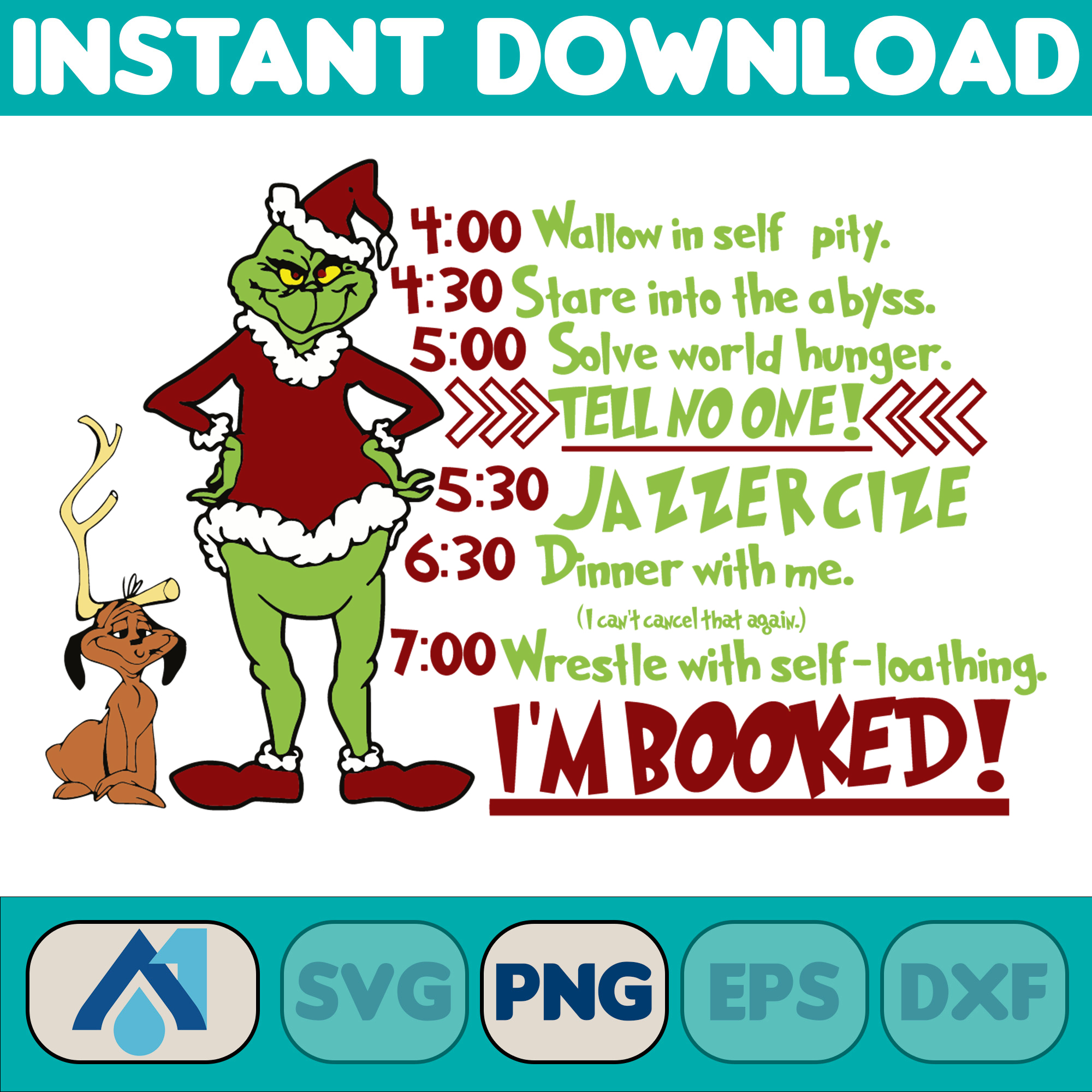 Grinch PNG Cliparts Bundle, Grinch PNG Cartoon Cliparts for | Inspire ...