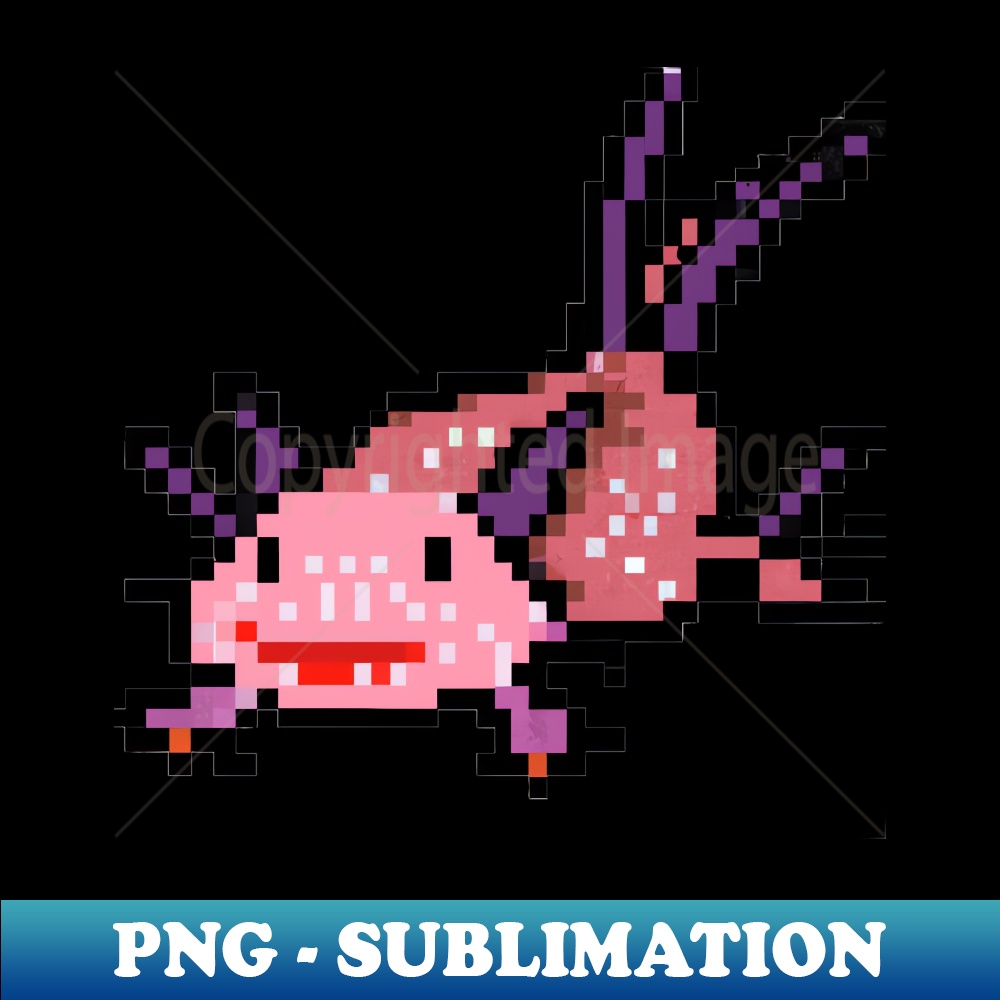 pixel axolotl - Exclusive Sublimation Digital File - Enhance | Inspire ...