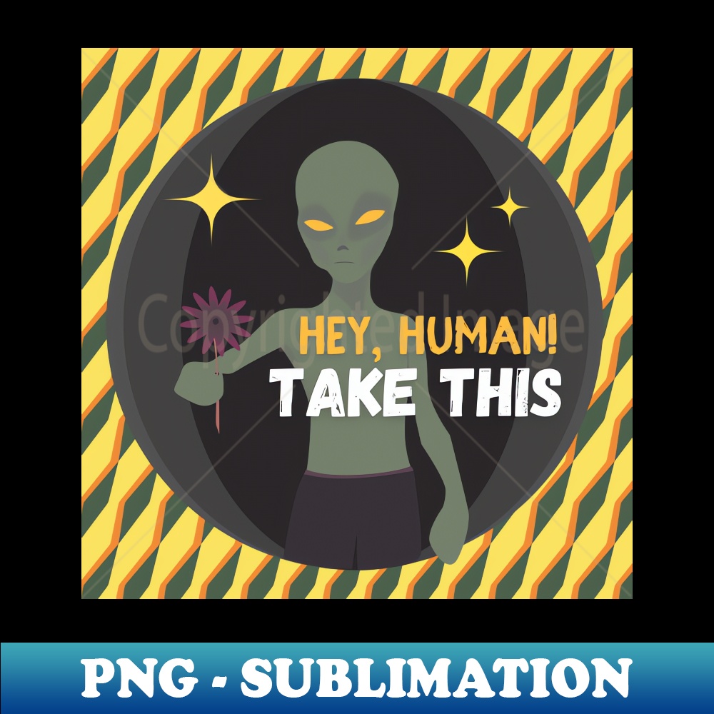 Alien Giving Flower - PNG Transparent Sublimation File - Cap | Inspire ...