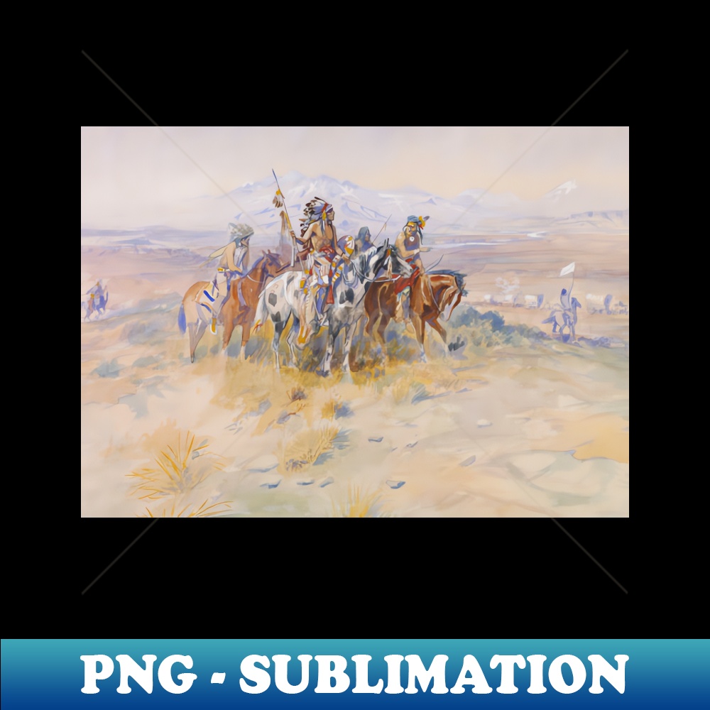 Indian Warriors And Stagecoach Caravan - Vintage Western Ame | Inspire ...