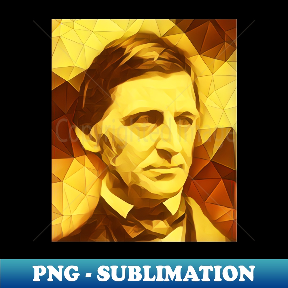 Ralph Waldo Emerson Golden Portrait Ralph Waldo Emerson Art | Inspire ...