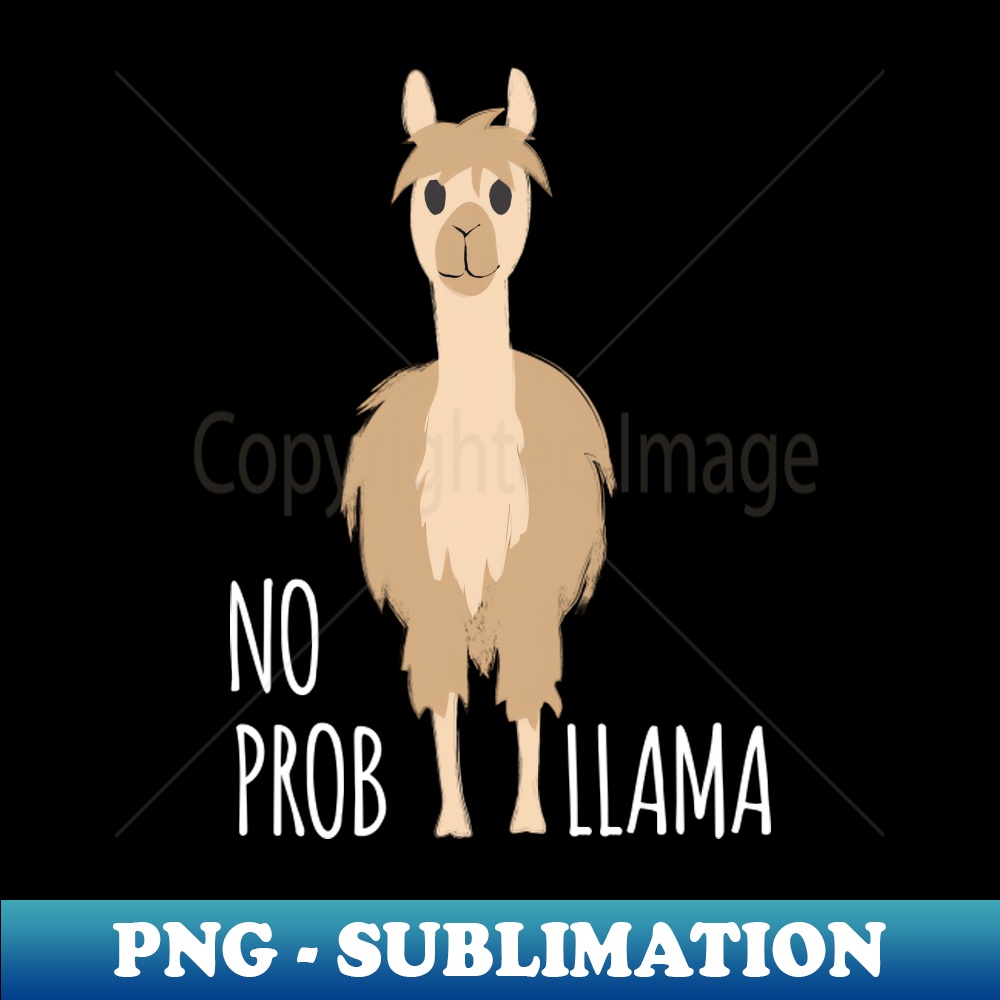 Dramabite No prob-llama funny and cute llama alpaca illustra | Inspire ...