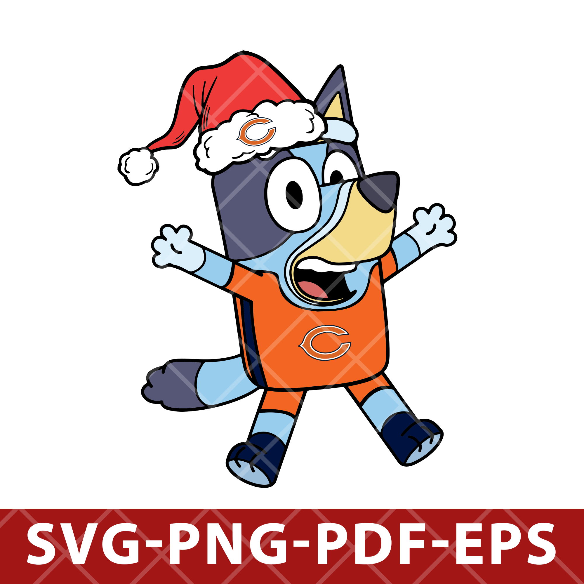 Chicago Bears_bluey-006,Bluey christmas,SVG,DXF,EPS,PNG,digi | Inspire ...