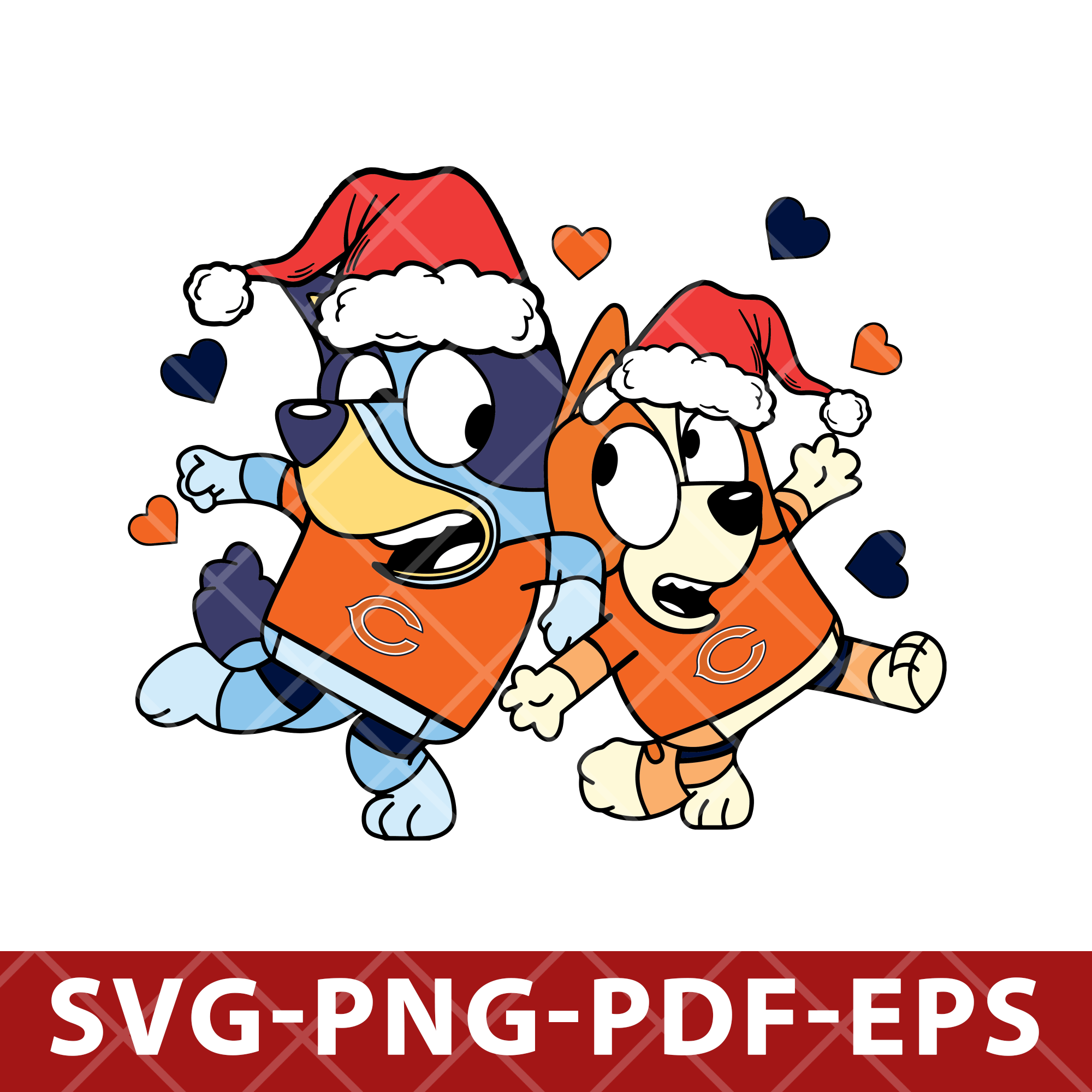 Chicago Bears_bluey-009,Bluey christmas,SVG,DXF,EPS,PNG,digi | Inspire ...