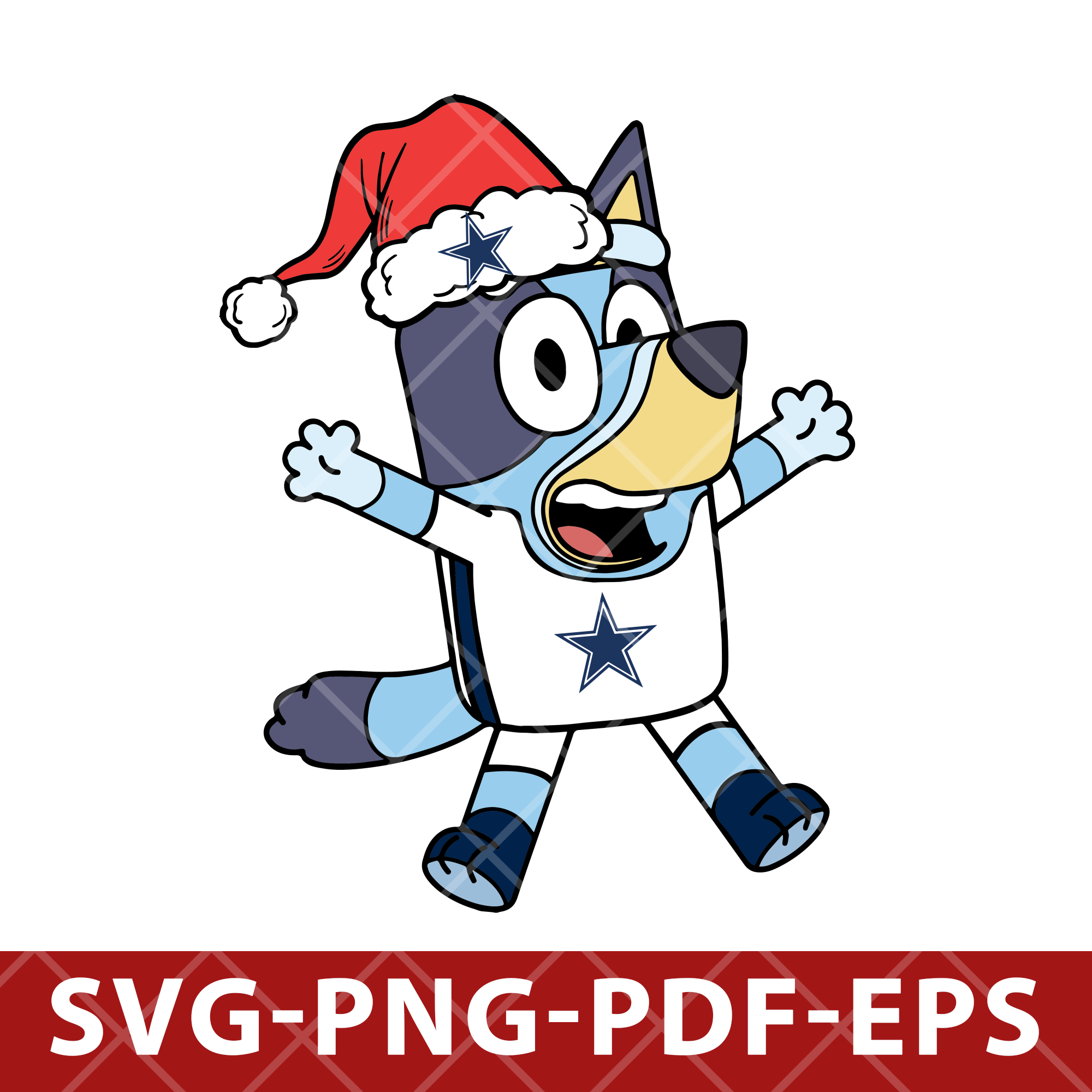 Dallas Cowboys_bluey-006,Bluey christmas,SVG,DXF,EPS,PNG,dig - Inspire ...