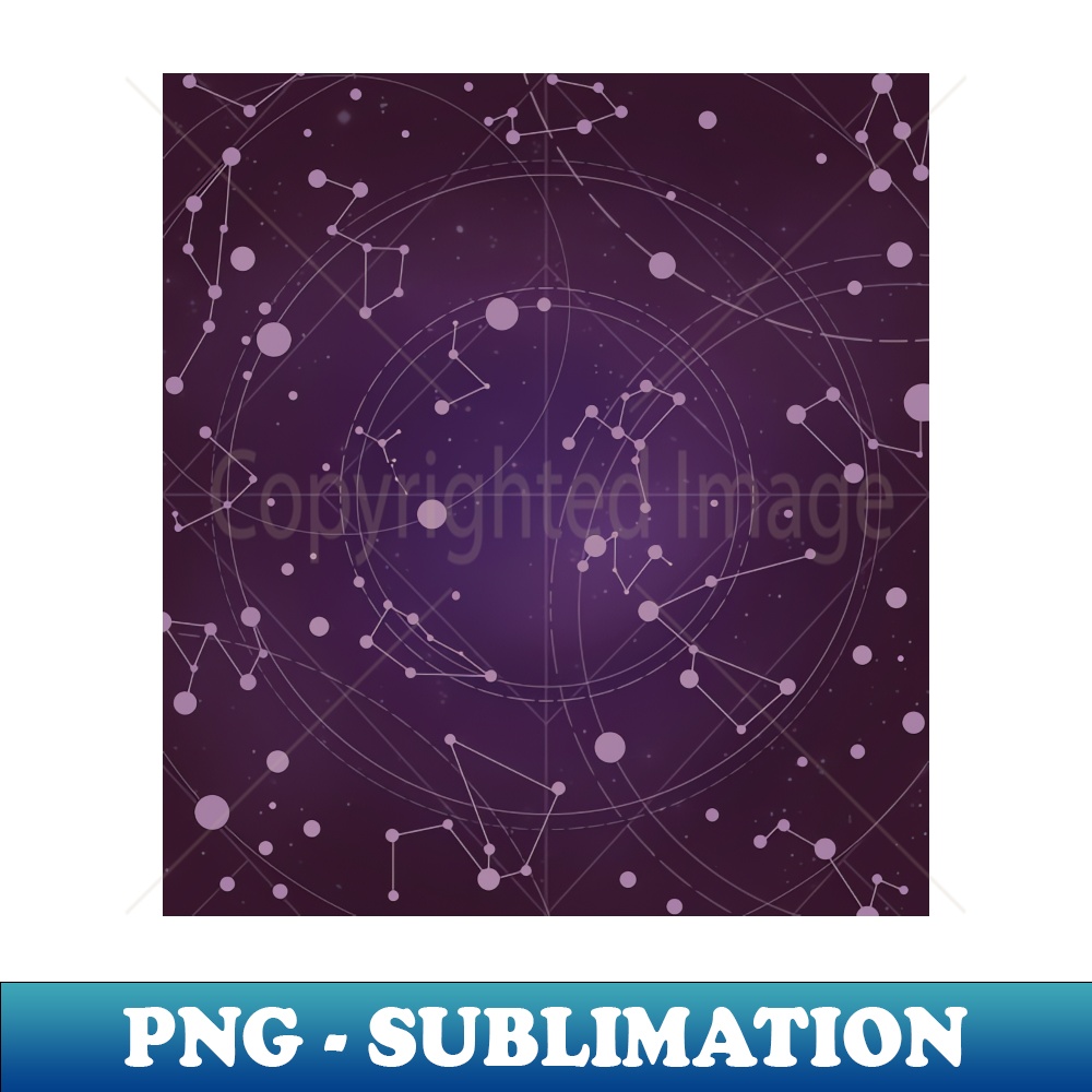 Fake Constellations-Purple - Decorative Sublimation PNG File | Inspire ...