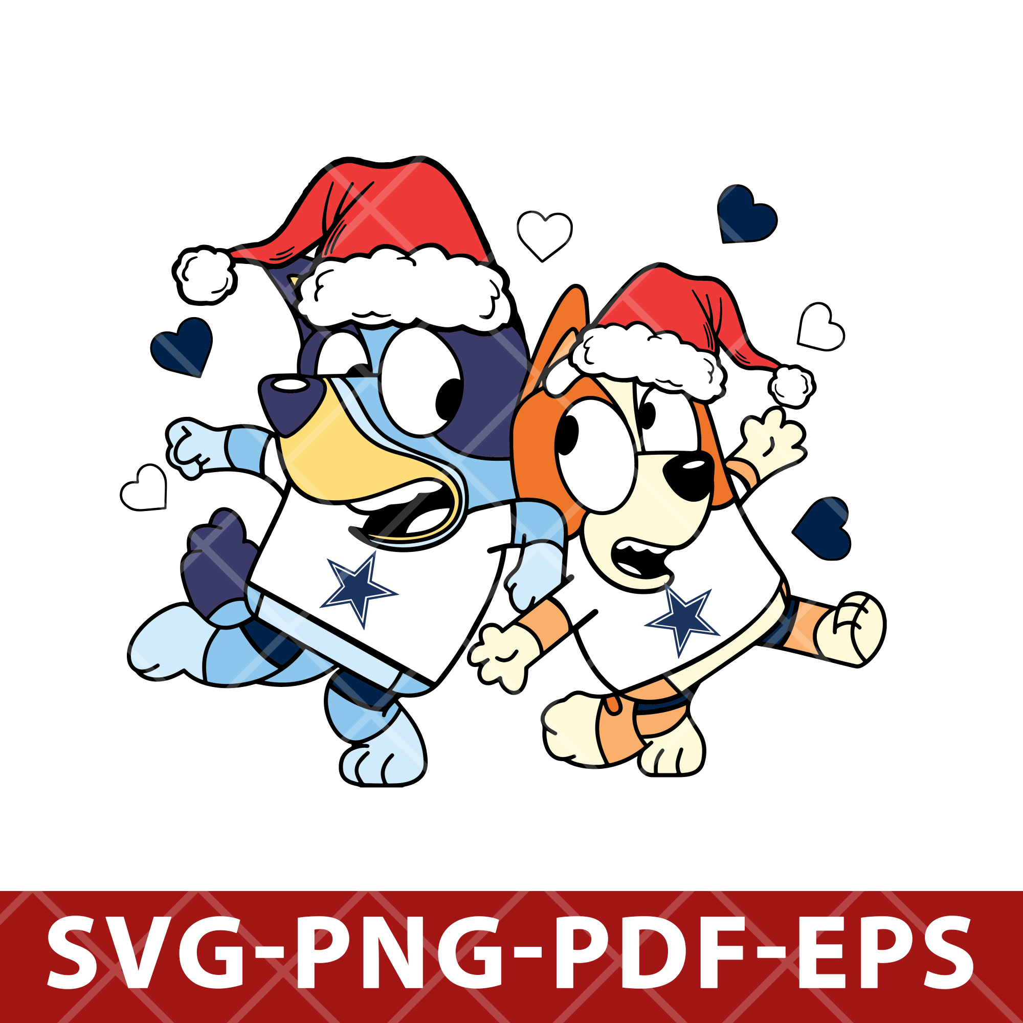 Dallas Cowboys_bluey-009,Bluey christmas,SVG,DXF,EPS,PNG,dig - Inspire ...