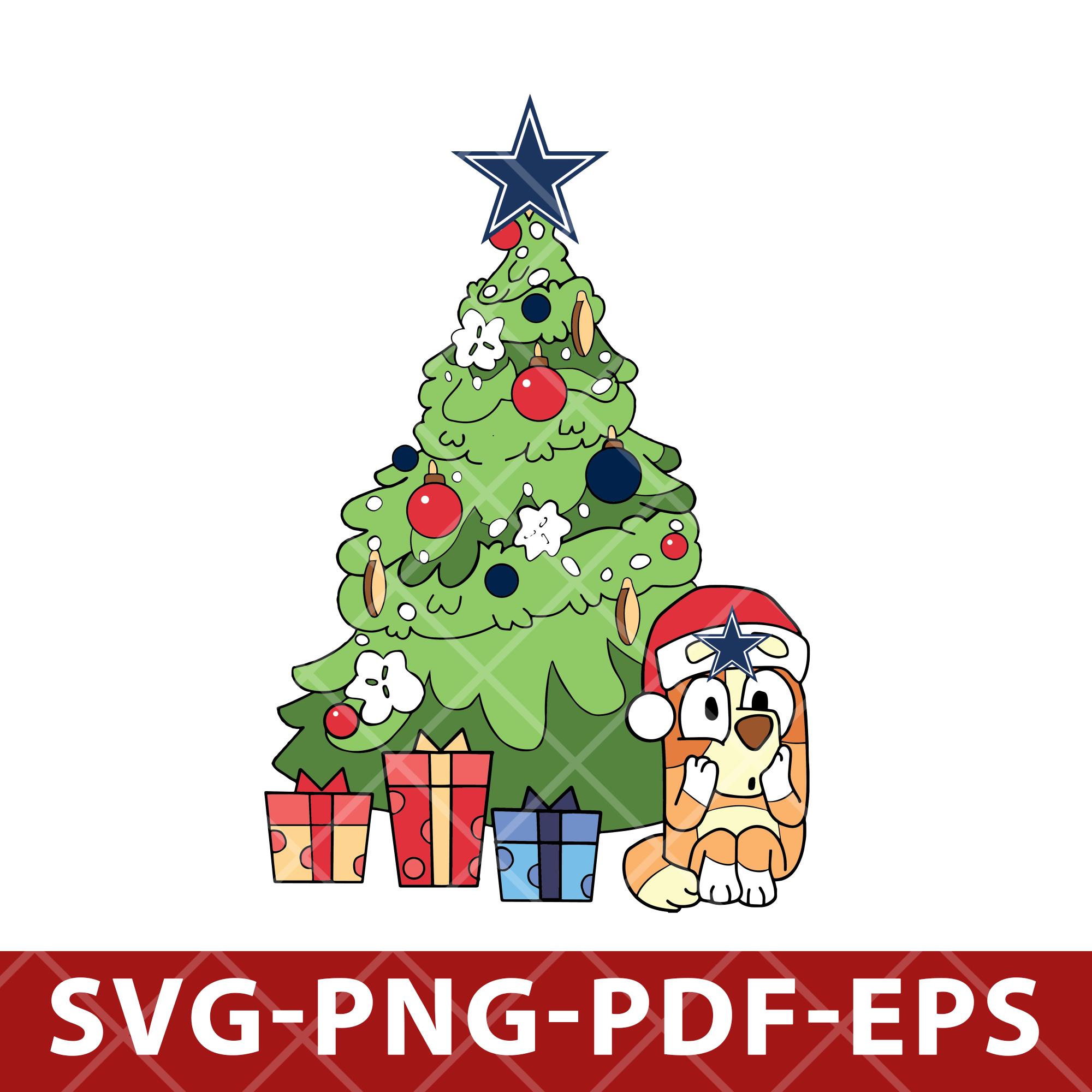 Dallas Cowboys_bluey-010,Bluey christmas,SVG,DXF,EPS,PNG,dig - Inspire ...