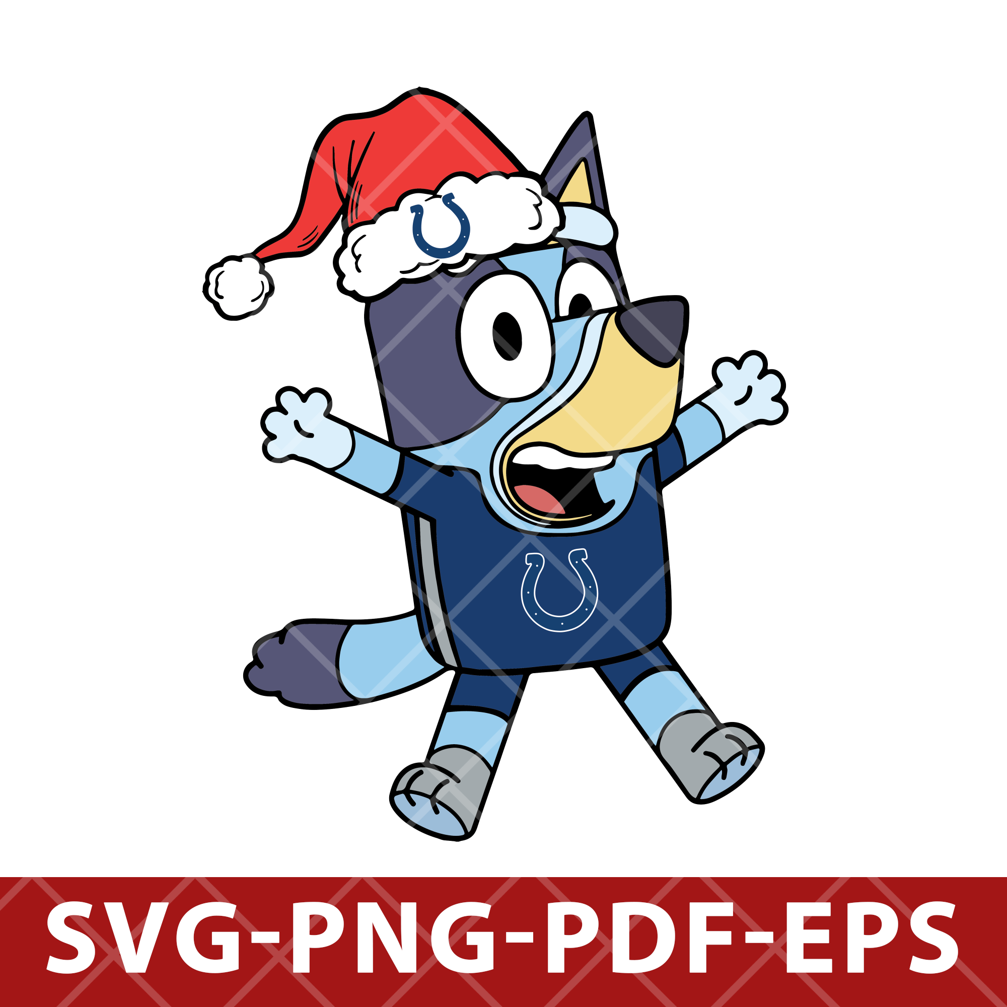 Indianapolis Colts_bluey-006,Bluey christmas,SVG,DXF,EPS,PNG - Inspire ...