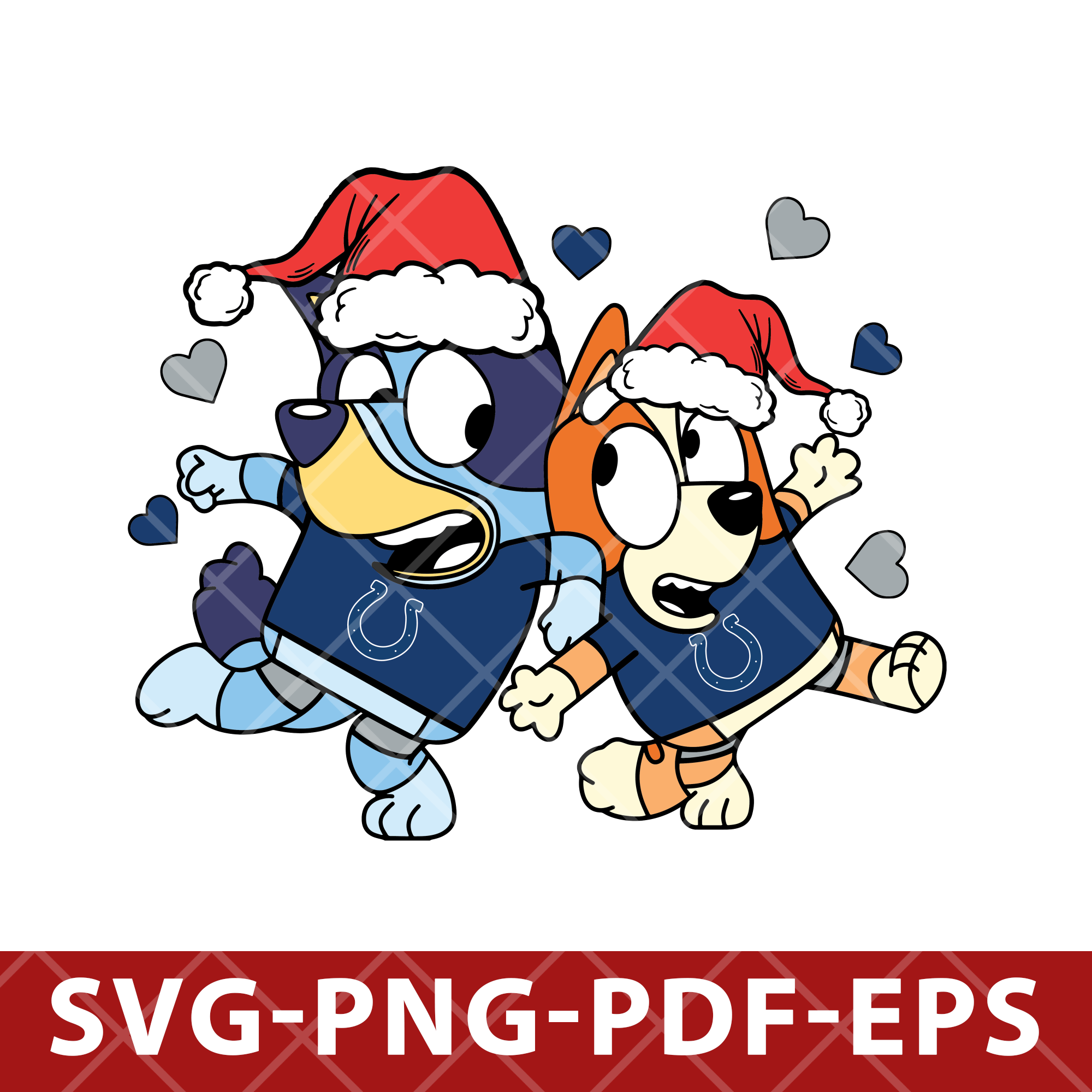 Indianapolis Colts_bluey-009,Bluey christmas,SVG,DXF,EPS,PNG - Inspire ...