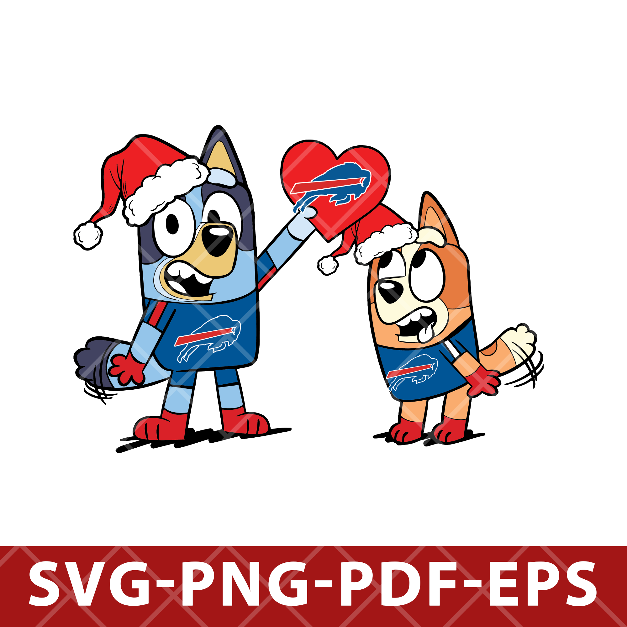 Buffalo Bills_bluey-005,Bluey christmas,SVG,DXF,EPS,PNG,digi | Inspire ...