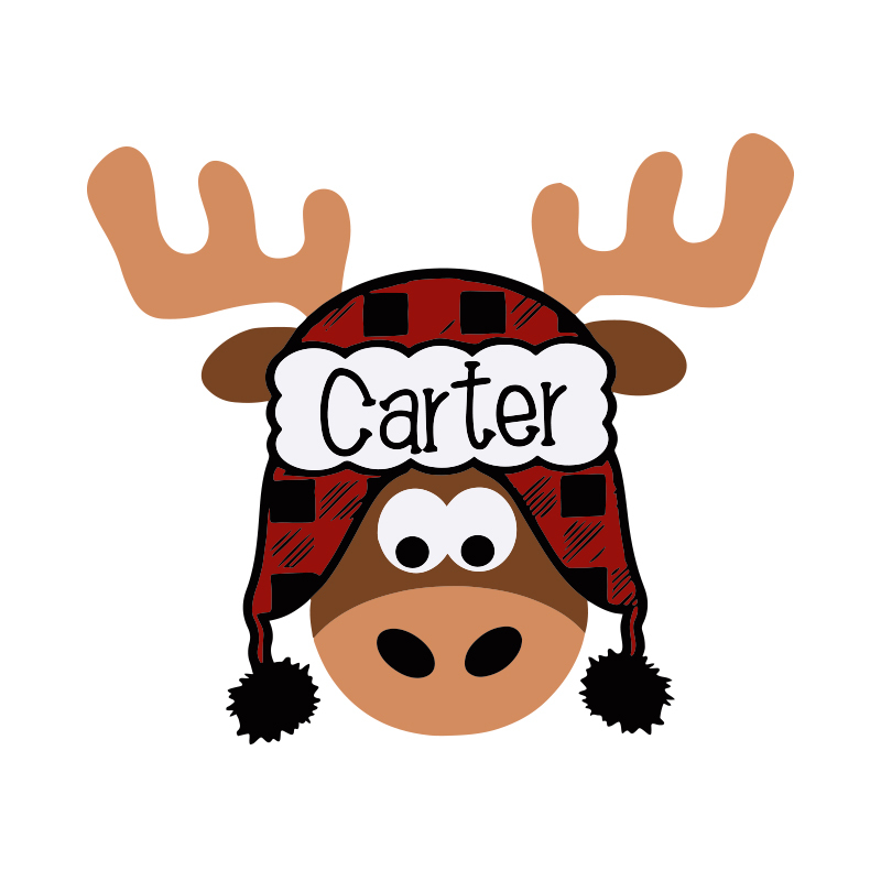 Carter Svg, Reindeer Svg, Christmas Svg, Buffalo Plaid Svg, | Inspire ...