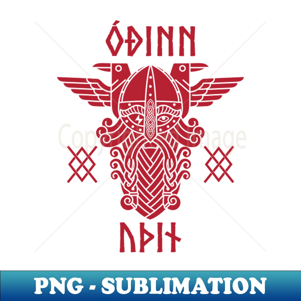 Odin gungnir runes red - Retro PNG Sublimation Digital Downl | Inspire ...