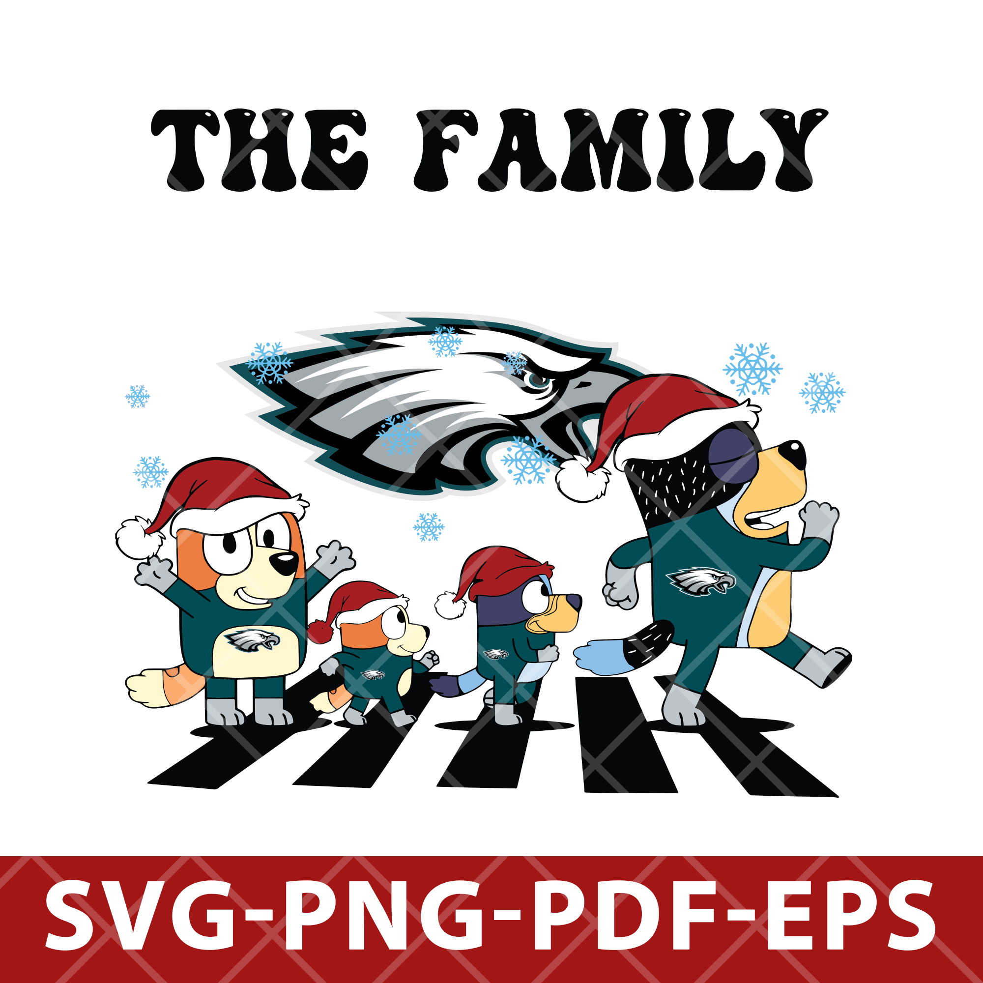 Philadelphia Eagles_bluey-004,Bluey christmas,SVG,DXF,EPS,PN - Inspire ...
