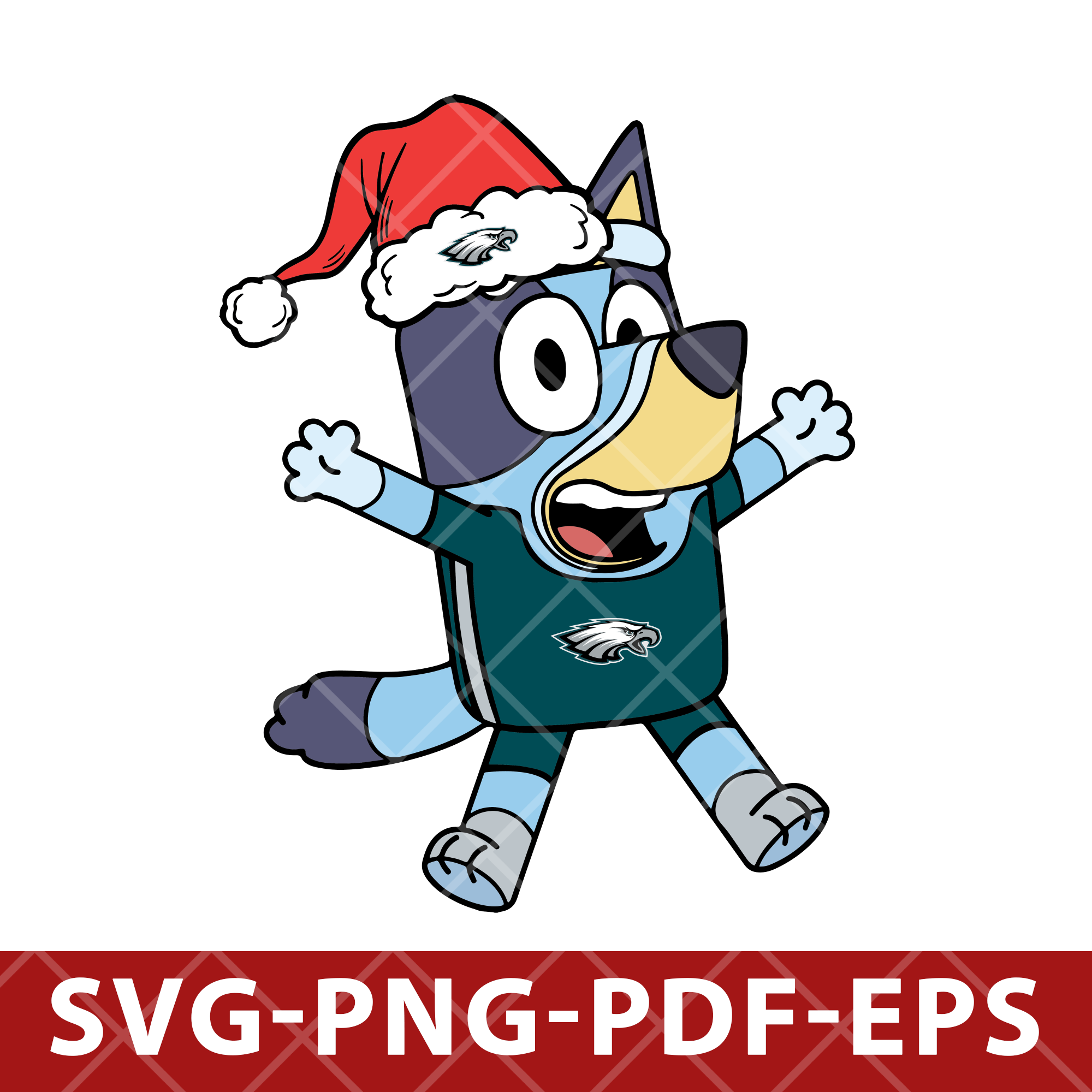 Philadelphia Eagles_bluey-006,Bluey christmas,SVG,DXF,EPS,PN | Inspire ...