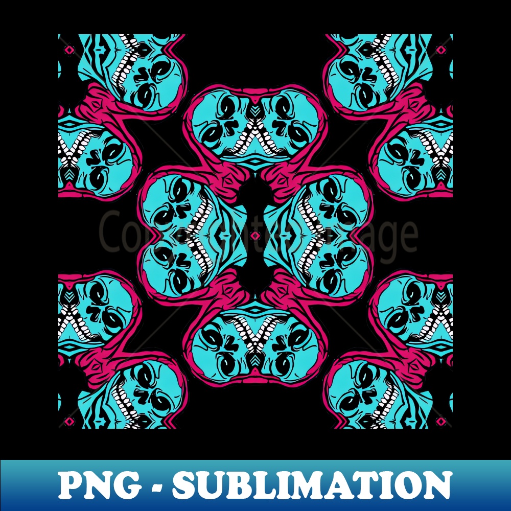 RED Hair Skull Bad Acid BATH Skeletor Terrible Pop Art Ba | Inspire Uplift