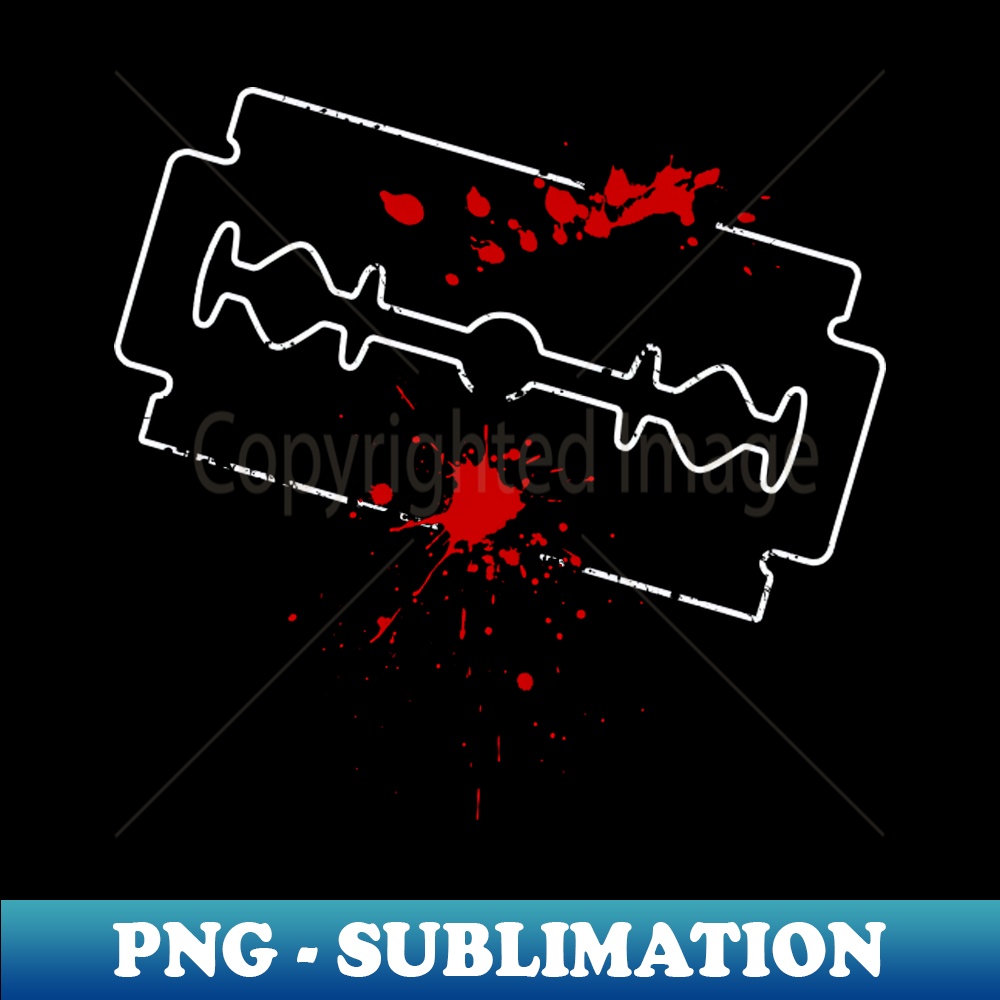 Blood Razor Blade-Terror-Horror - Sublimation-Ready PNG File | Inspire ...