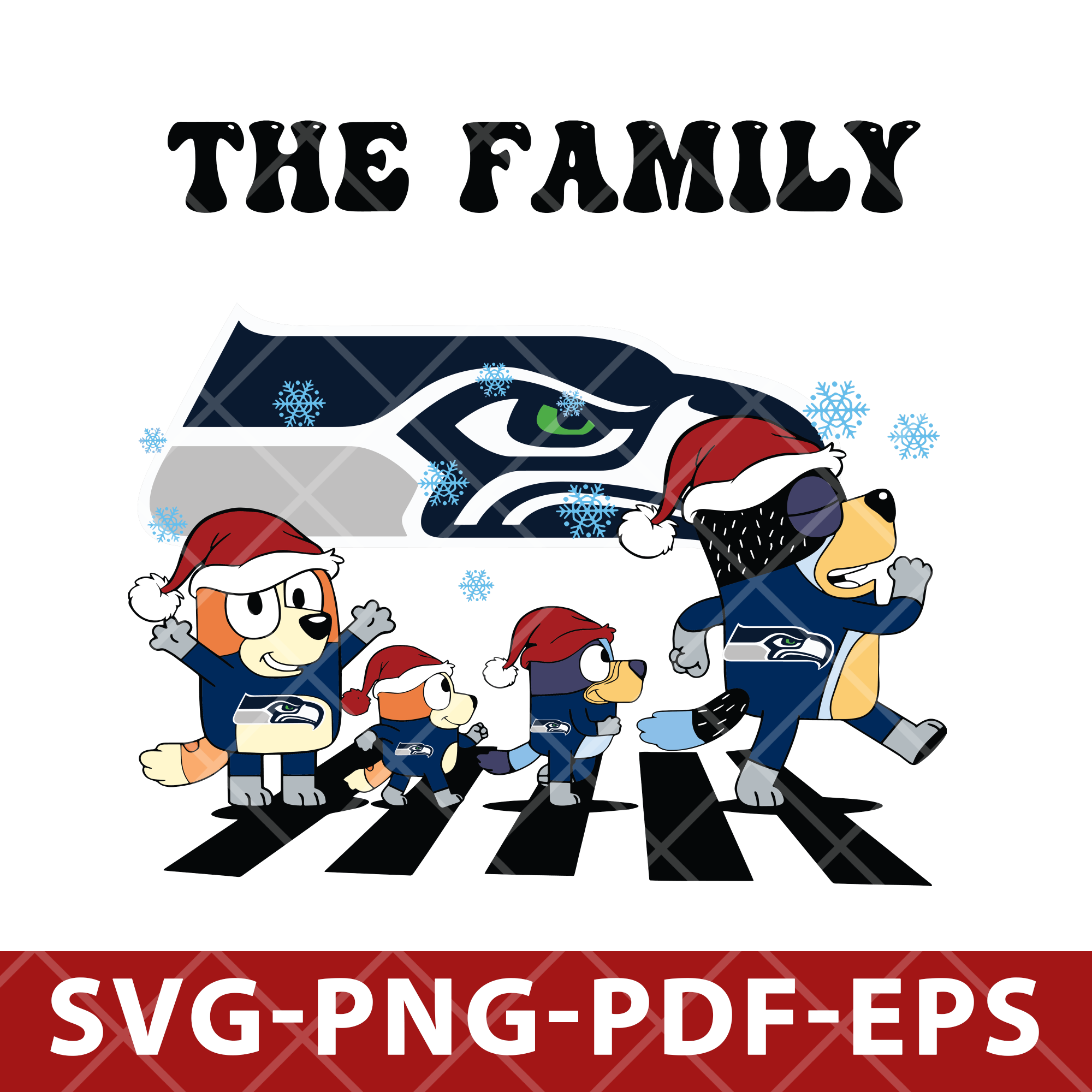 Seattle Seahawks_bluey-004,Bluey christmas,SVG,DXF,EPS,PNG,d - Inspire ...