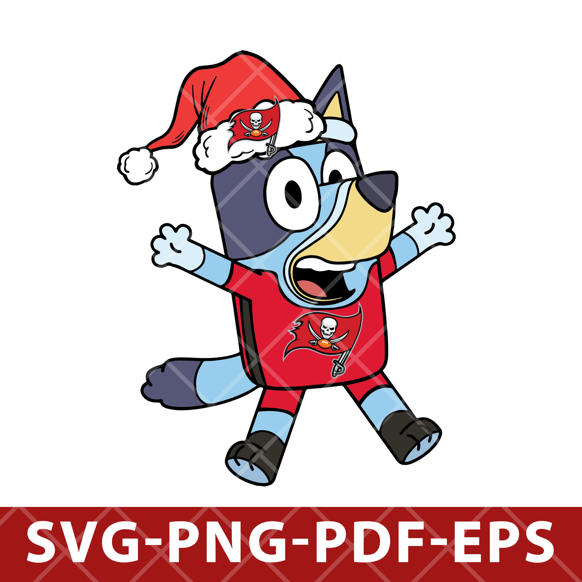 Tampa Bay Buccaneers_bluey-006,Bluey christmas,SVG,DXF,EPS,P - Inspire ...