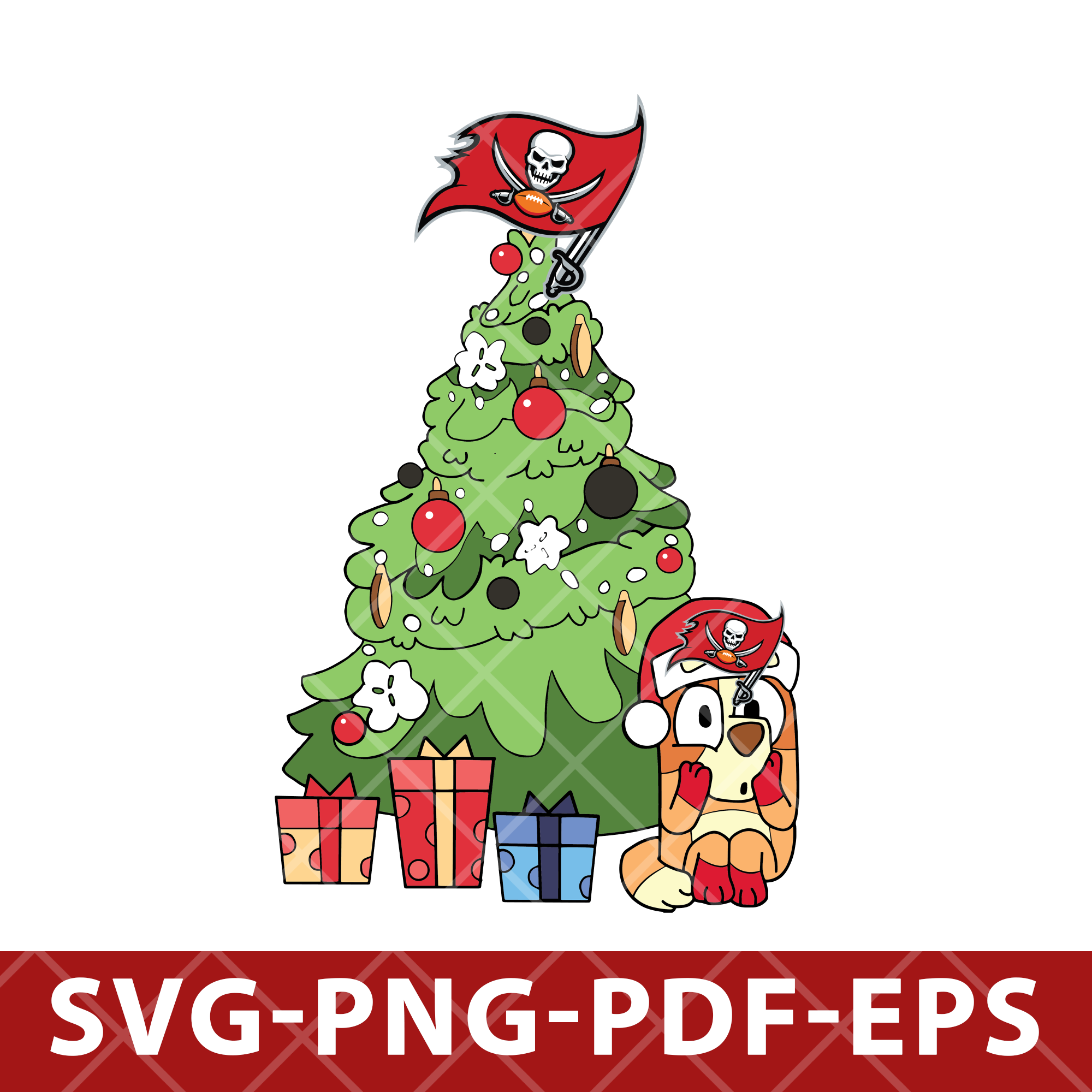 Tampa Bay Buccaneers_bluey-010,Bluey christmas,SVG,DXF,EPS,P - Inspire ...
