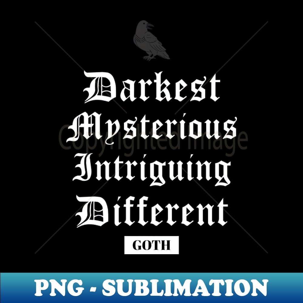 What a Goth is - Elegant Sublimation PNG Download - Create w | Inspire ...