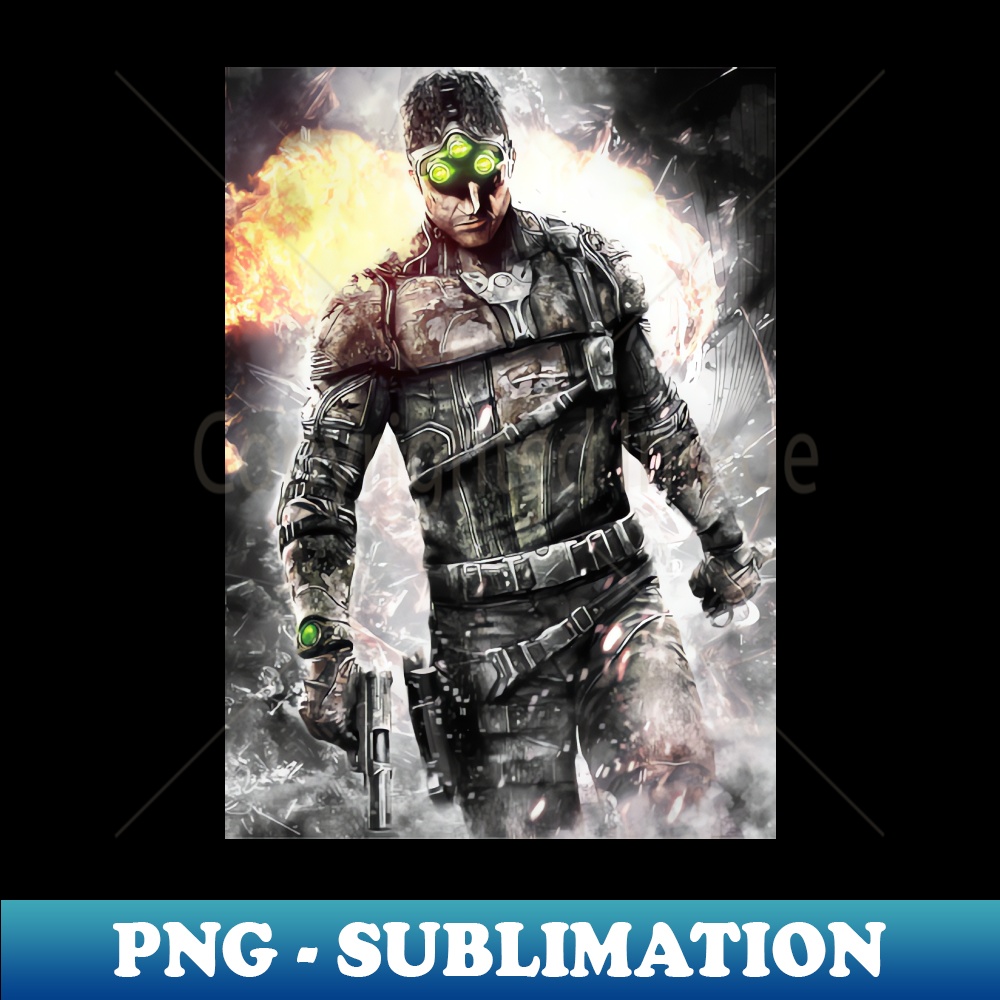 Sam Fisher splinter cell - Retro PNG Sublimation Digital Dow | Inspire ...