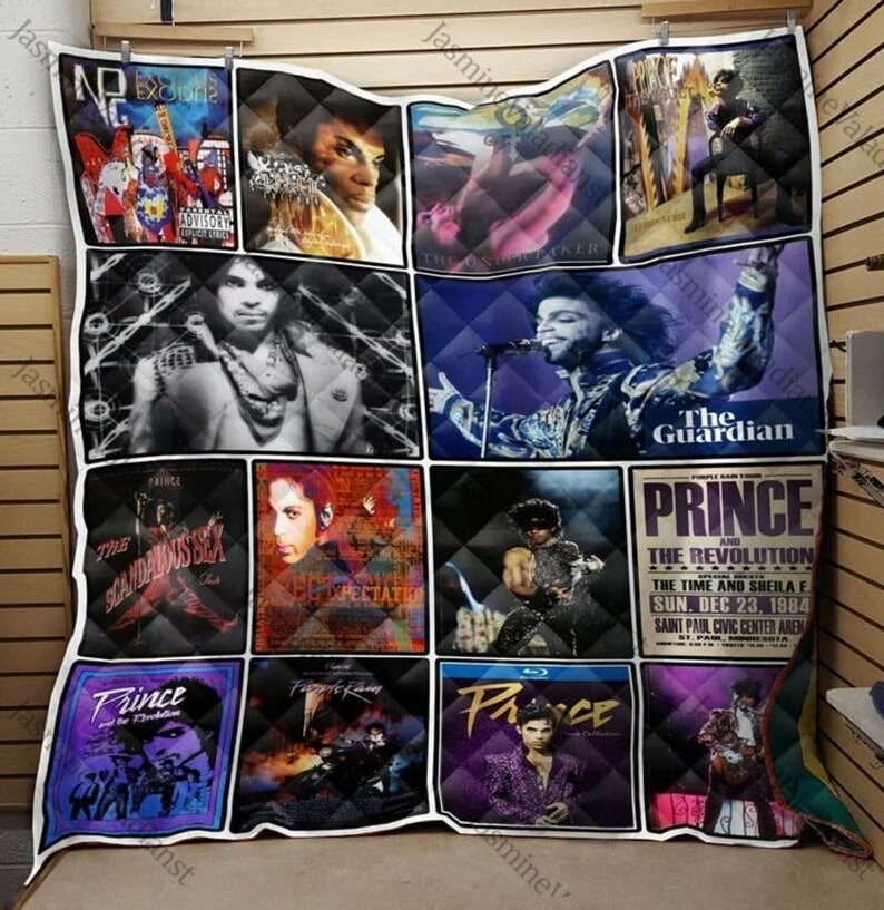 Prince Purple Rain Quilt Blanket, Prince Rogers Nelson Blank | Inspire ...