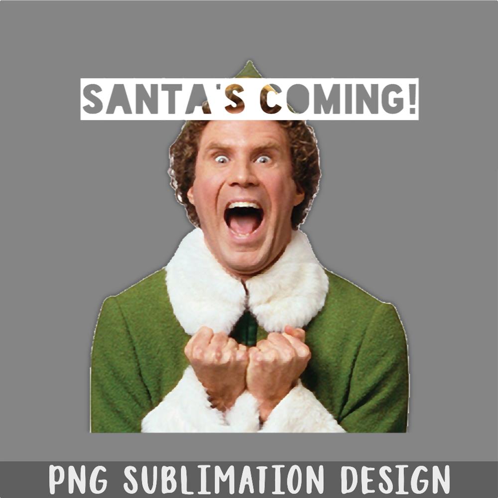 Elf Santas Coming PNG, Christmas PNG | Inspire Uplift