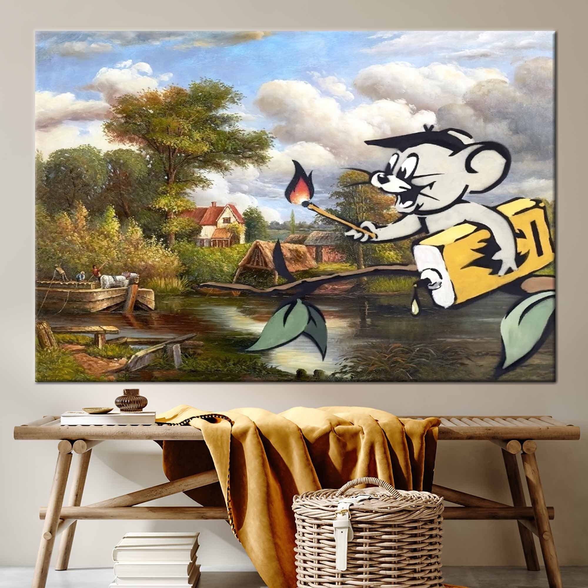 Corrupted Oil Jerry, Banksy, Banksy Wall Art, Banksy Paintin - Inspire ...