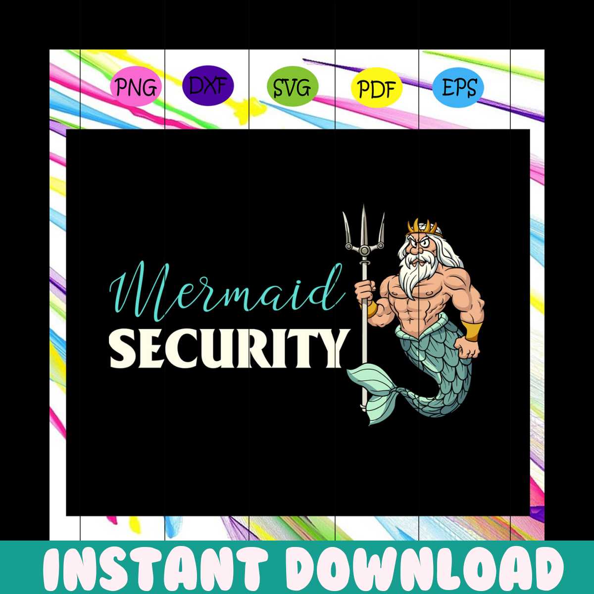 Mermaid security , mermaid svg, mermaid gift, mermaid clipar | Inspire ...