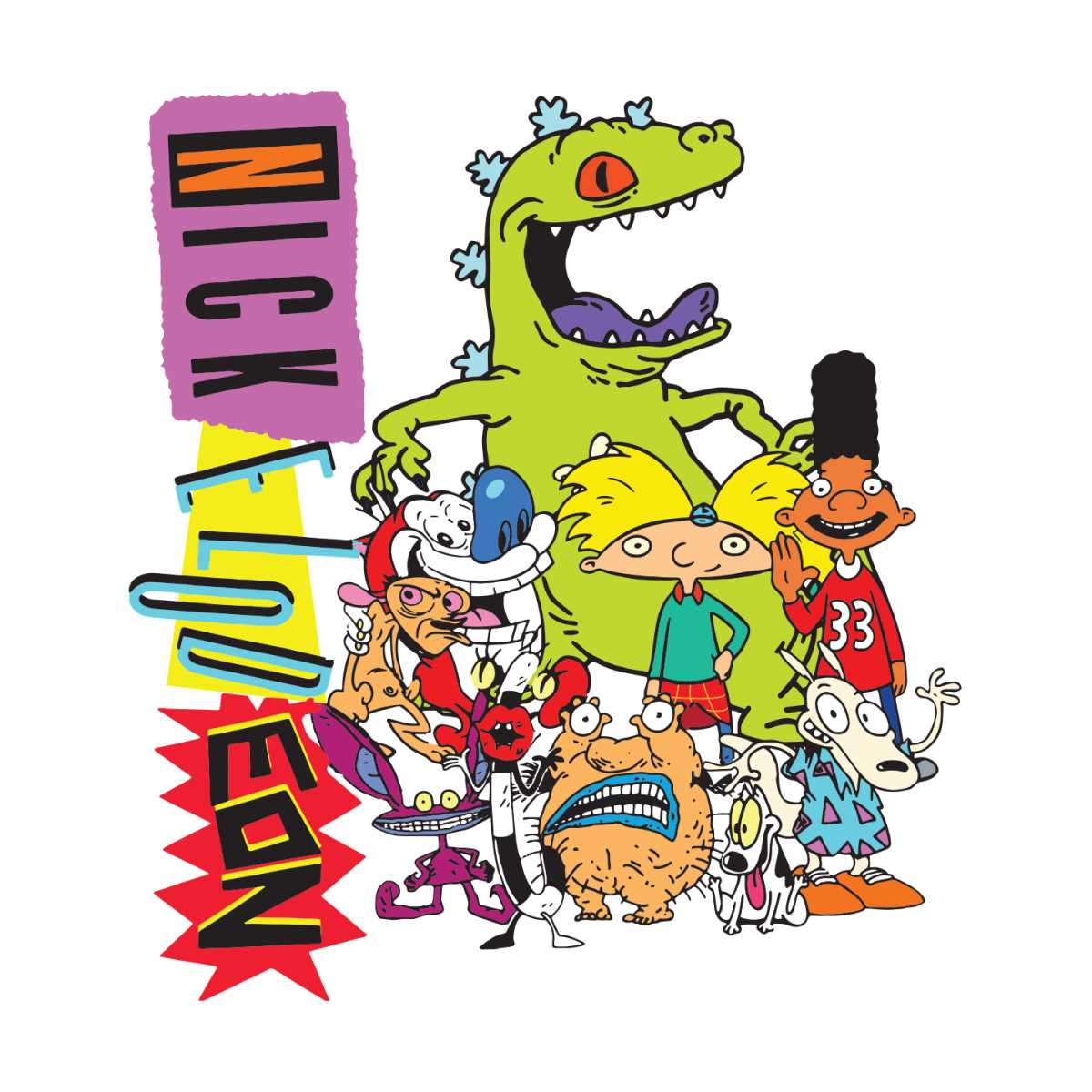 Nickelodeon Throwback Retro Characters Svg, Trending Svg, Ni | Inspire ...