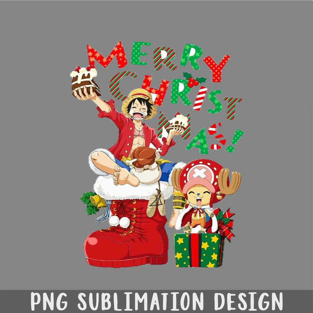 Merry Christmas From Luffy and Chopper One Piece Luffy and C | Inspire ...