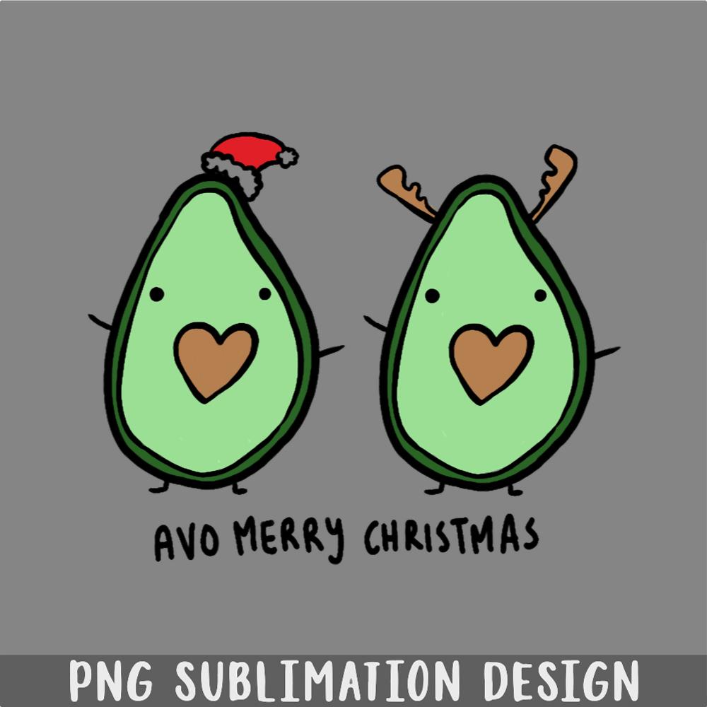 Avocado Merry Christmas PNG, Christmas PNG | Inspire Uplift