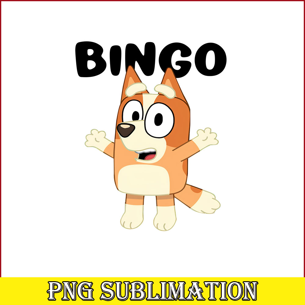 Adorable Bingo PNG Bluey Character PNG Bluey Movie PNG | Inspire Uplift