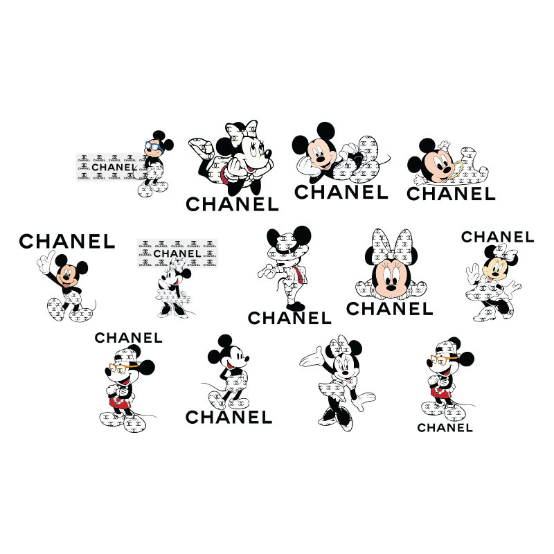 Mickey mouse Chanel Bundle Svg, Disney Mickey Svg, Minnie Sv - Inspire ...