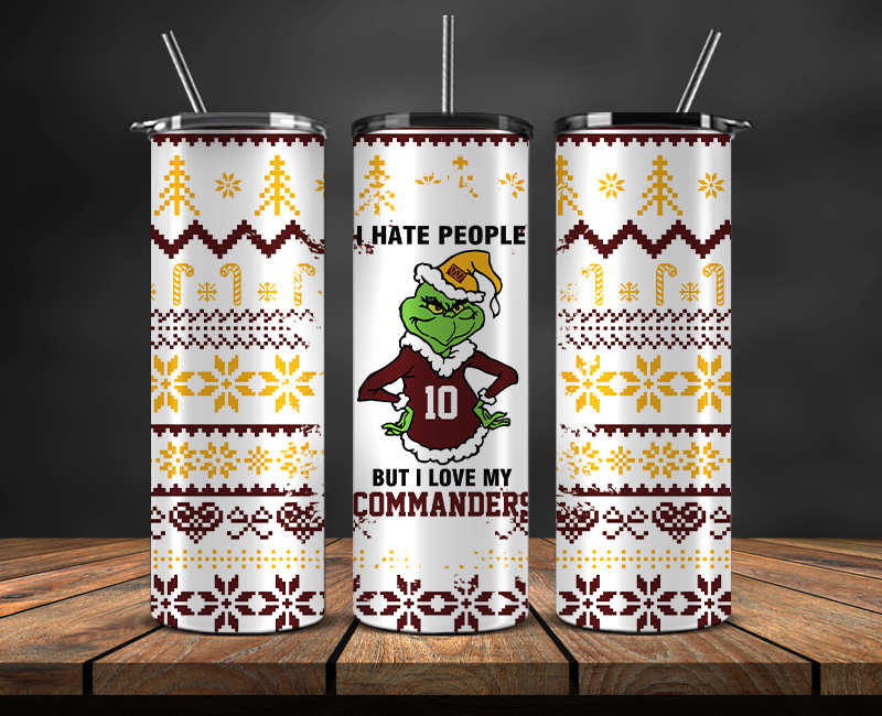 Washington Commanders Christmas Tumbler Png, NFL Merry Chris - Inspire ...