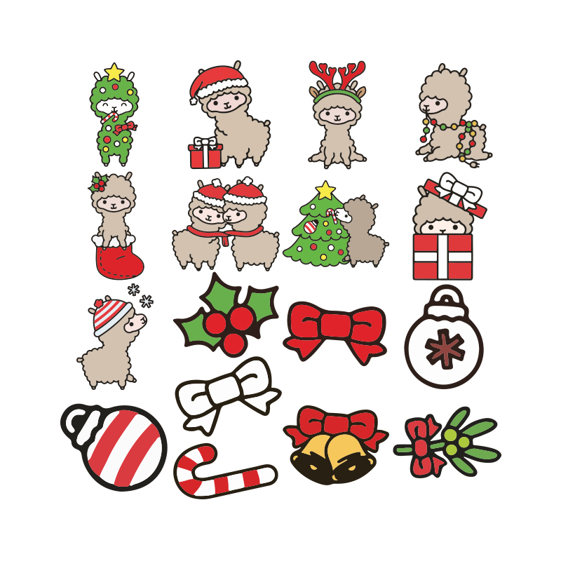 christmas llama clipart - Inspire Uplift